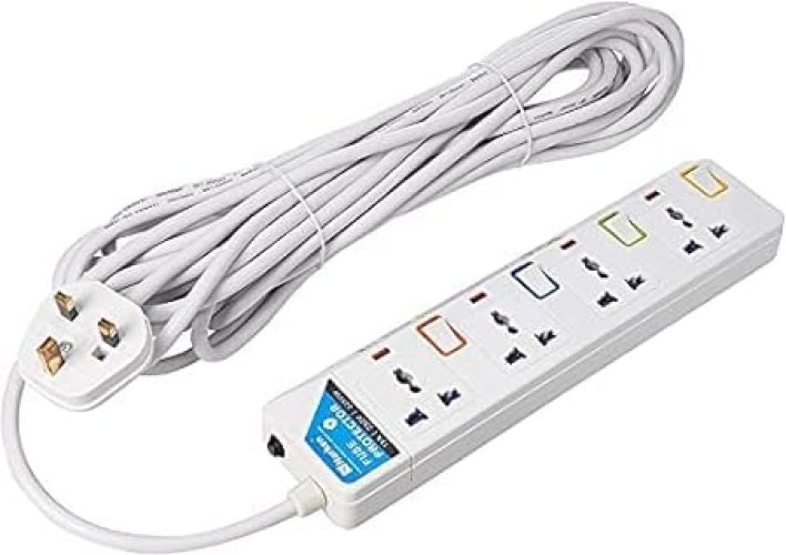 Narken TC E4-3 E-Series Extension Cord, 4 Ways 3 Meter